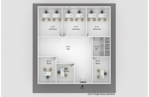 Modular Laboratory 222 m²